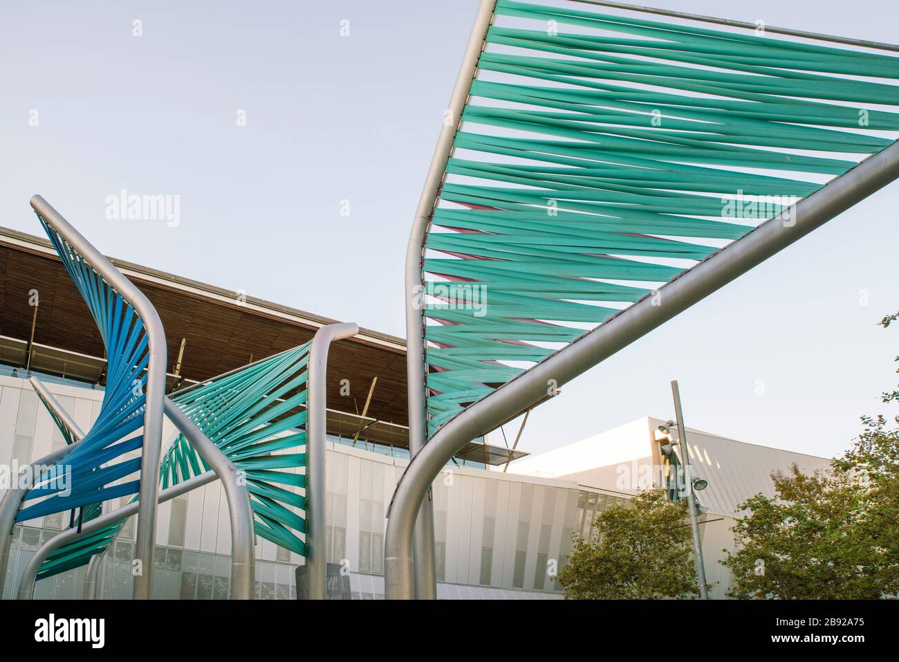 Installation at International Barcelona Convention Center Stock Photo ...
