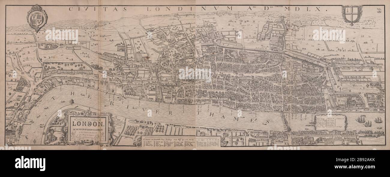 Agas map of london 1560 hi-res stock photography and images - Alamy