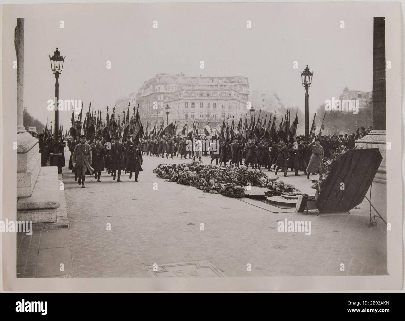 11 November 1931. Armistice Anniversary. / The flags to the Unknown ...
