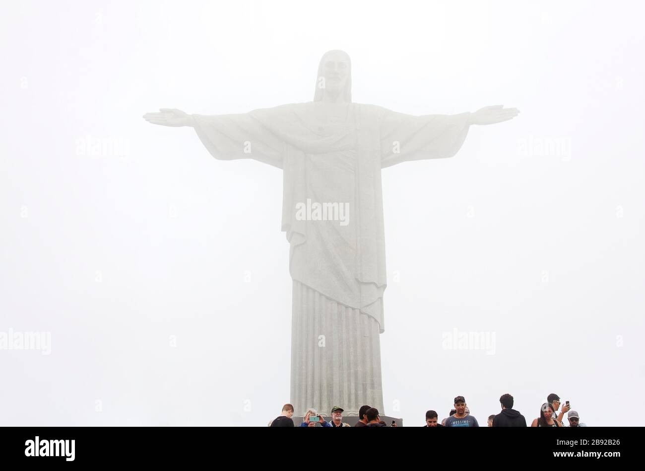 Christ The Redeemer Statue Fog