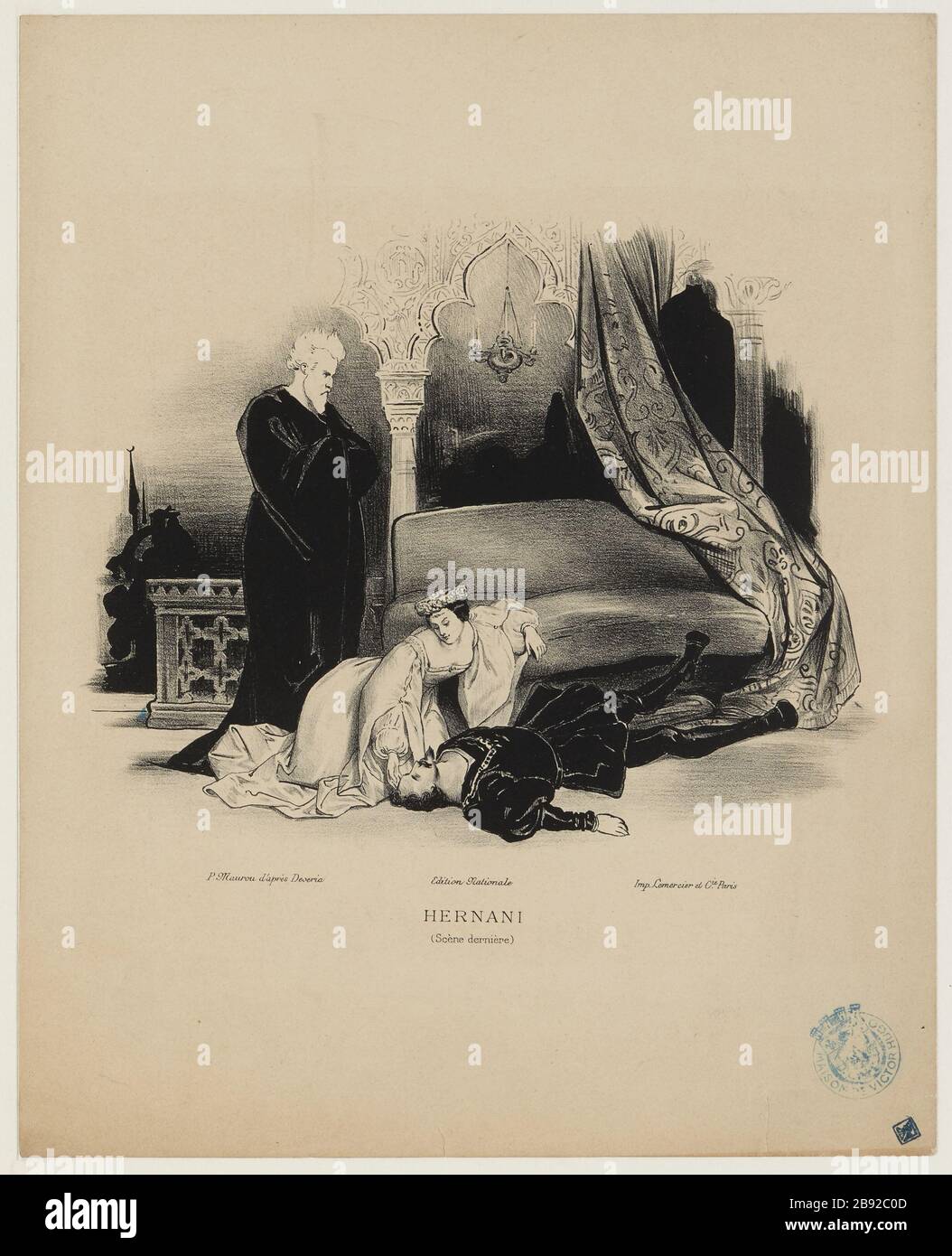 Hernani (last scene) [Death of Hernani] Stock Photo - Alamy