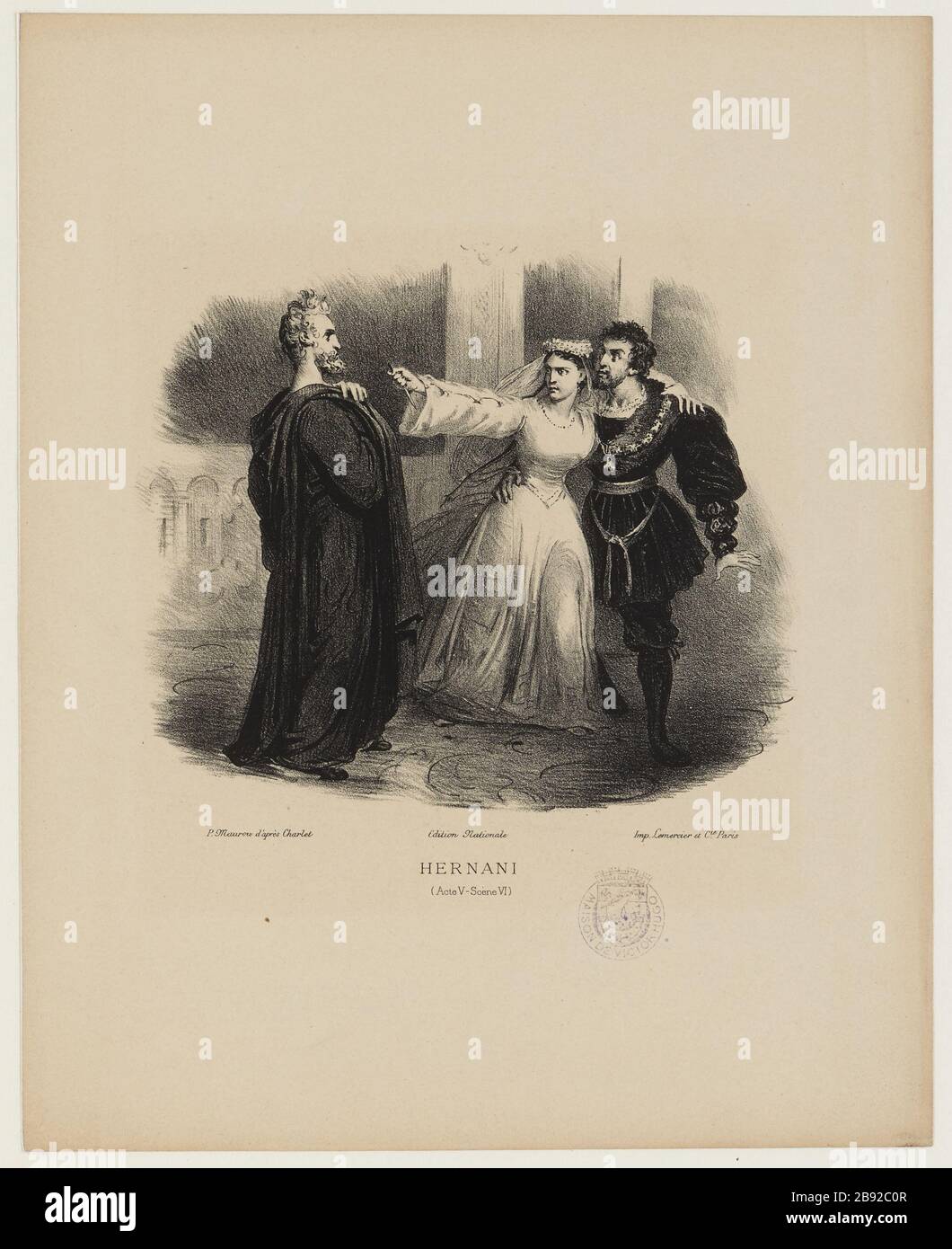 Hernani, Act V, Scene VI Stock Photo - Alamy