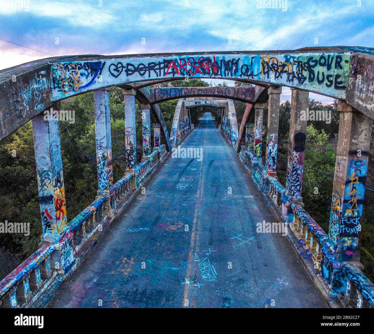 the abandoned Dixon California bridge Stock Photo - Alamy