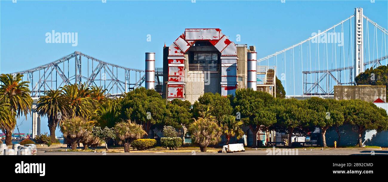 Bay Area life bay bridge California Stock Photo - Alamy