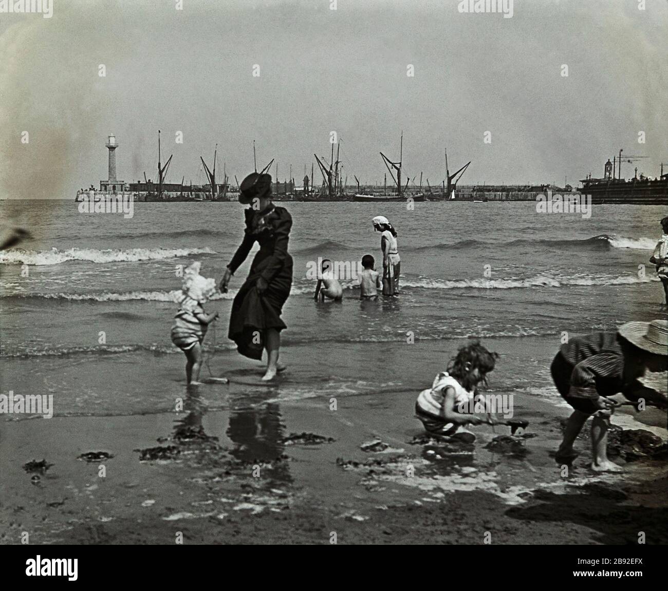 Historical England circa 1900 featuring Seaside towns and villages of ...