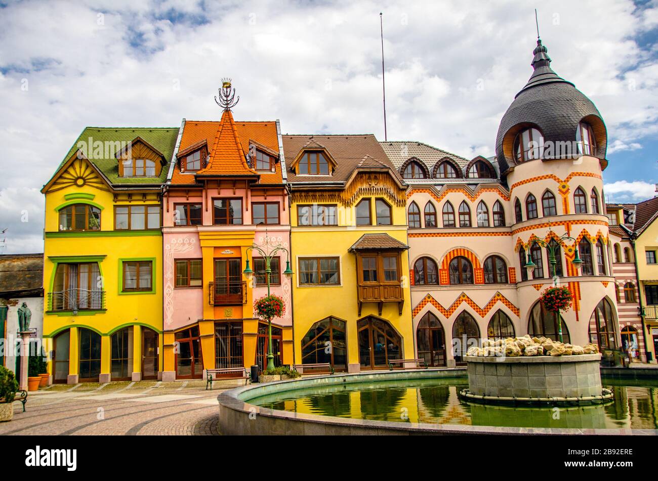 Europe Square in Komarno. Slovakia Stock Photo - Alamy