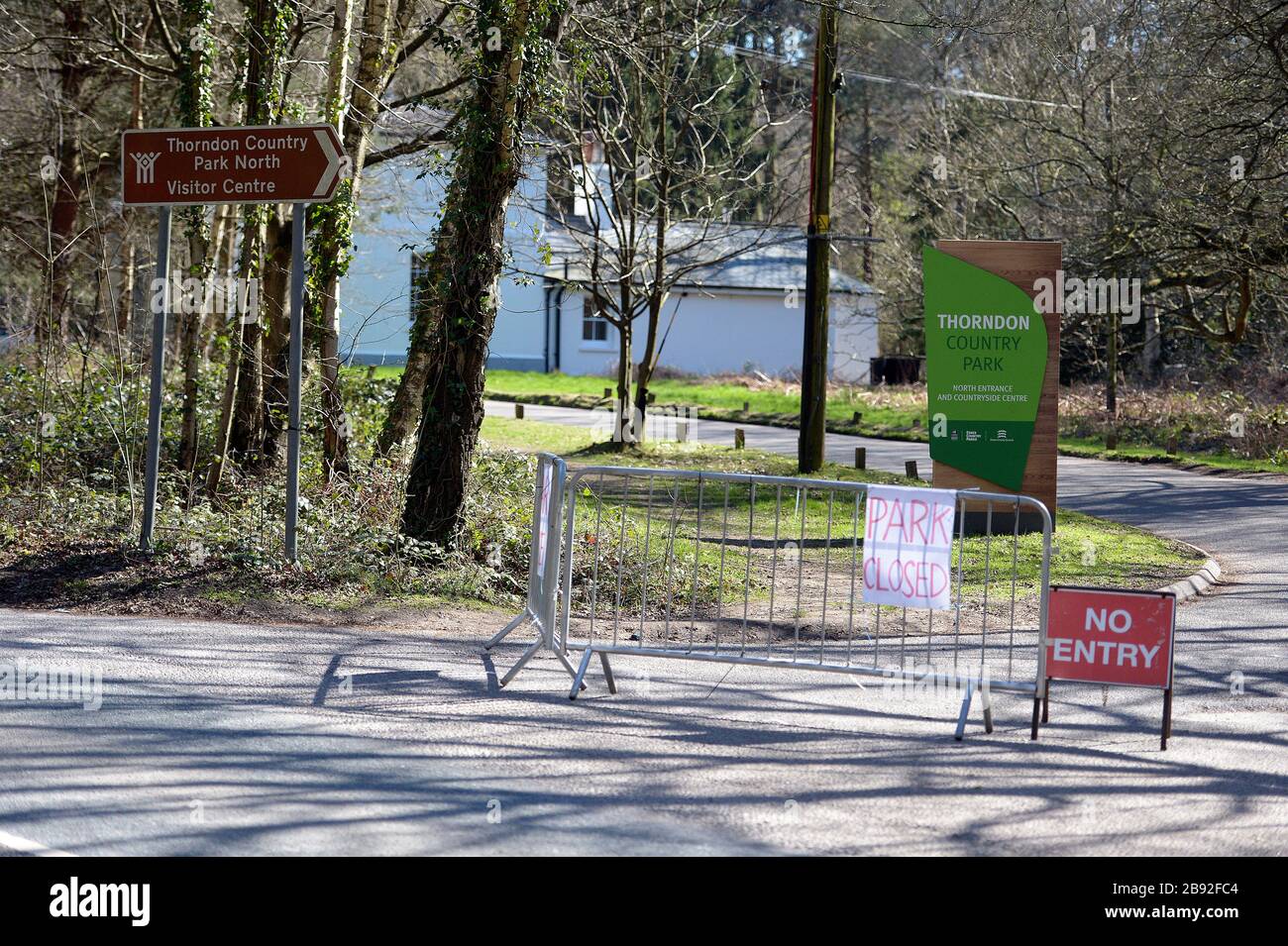 Signs outside thorndon country park hi-res stock photography and images ...