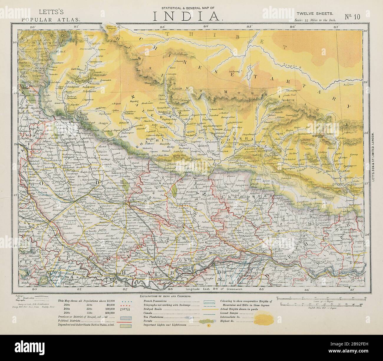 NEPAL & NORTHERN INDIA. Ganges Lucknow Varanasi Tea plantations. LETTS ...