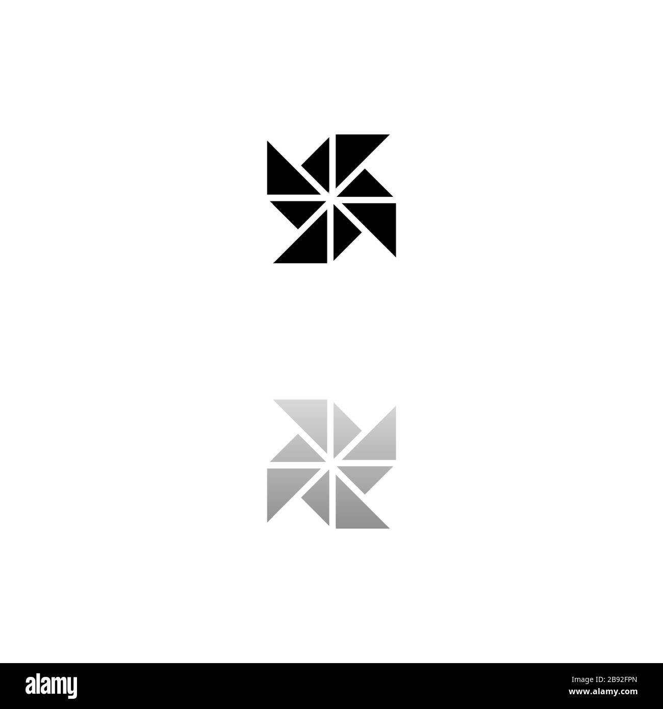 Paper propeller logo vector vectors hi-res stock photography and images ...