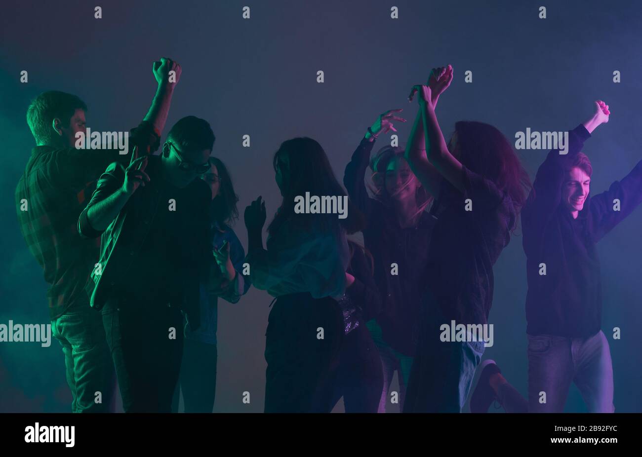 Cheering dance party, performance concept. Crowd shadow of people ...