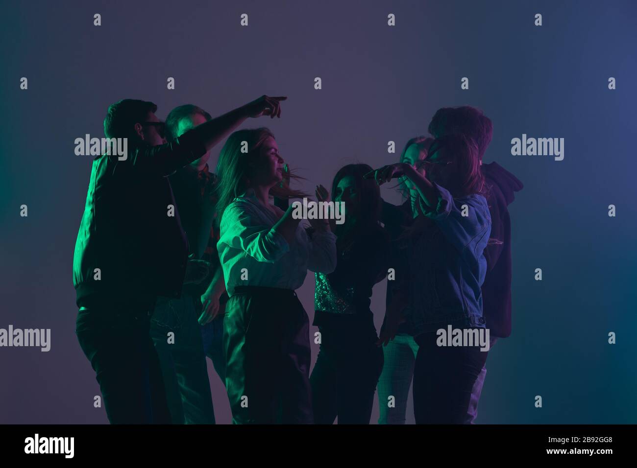 Cheering dance party, performance concept. Crowd shadow of people ...