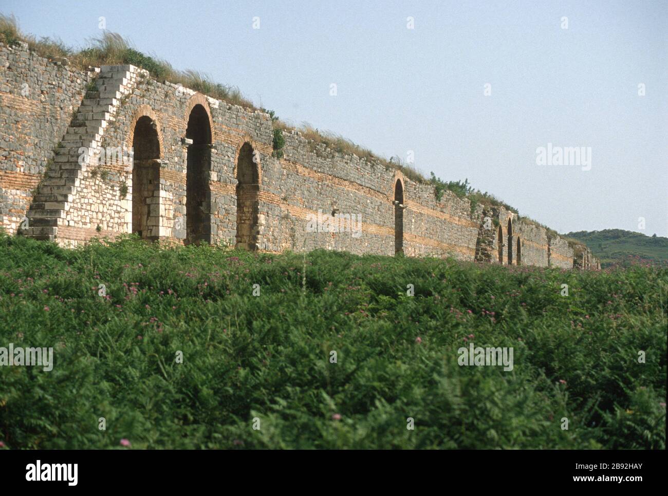 Walls of the ancient city of Nicopolis, built by Augustus Caesar ...