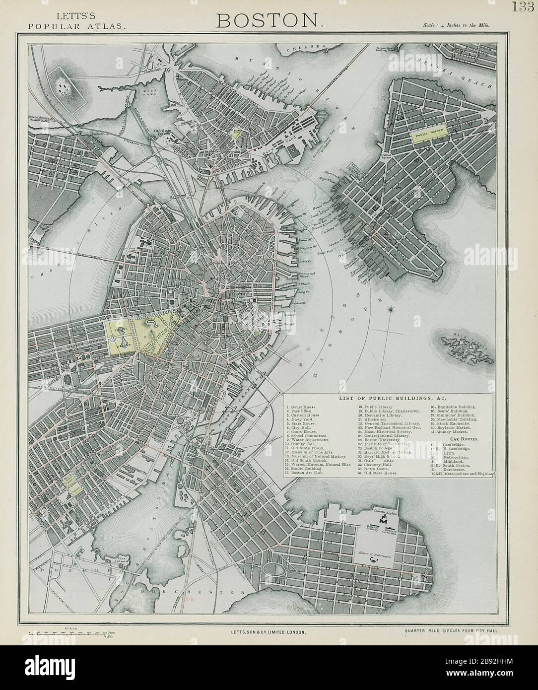 Map of charlestown hi-res stock photography and images - Alamy