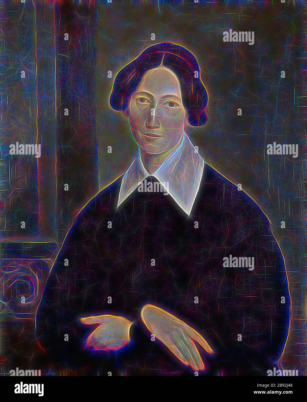 Portrait of Emilie Linder, oil on canvas, 73 x 60 cm, not marked ...