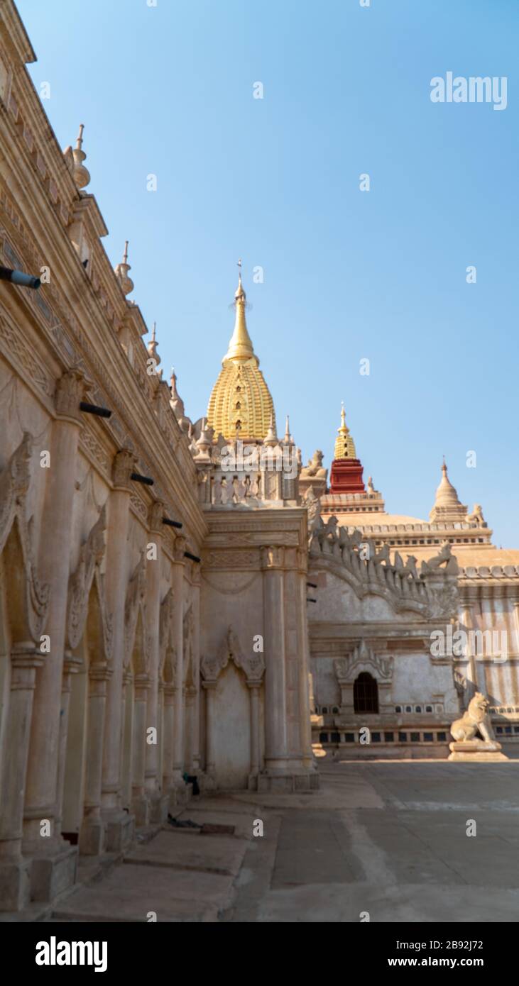 Ananda Temple architectural detail. Built during the of King Kyanzittha ...