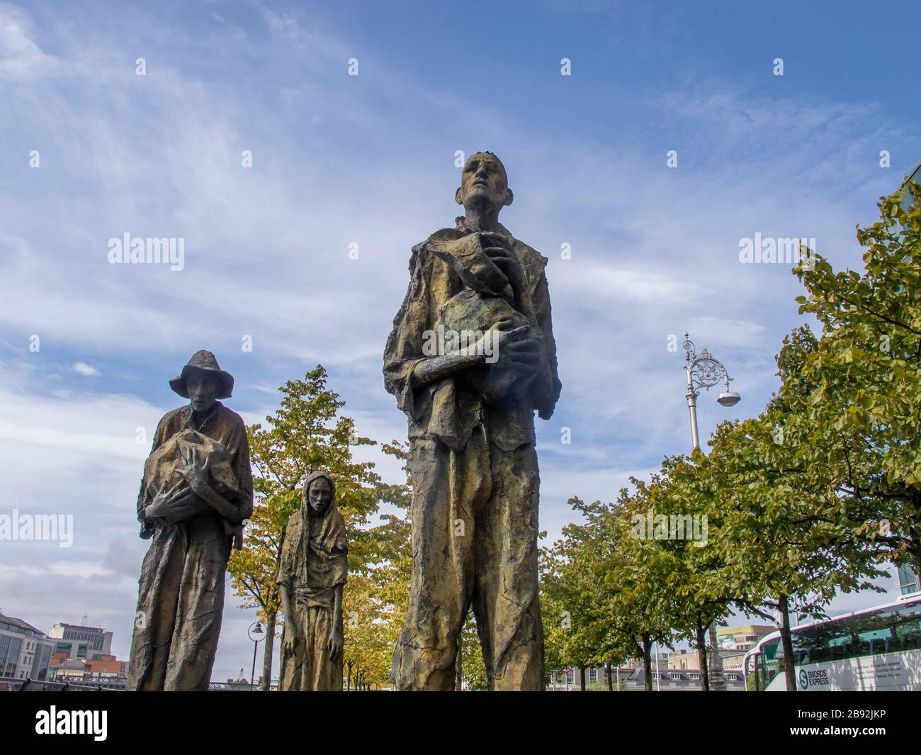 Irish Potato Famine Memorial in Dublin Ireland Stock Photo - Alamy