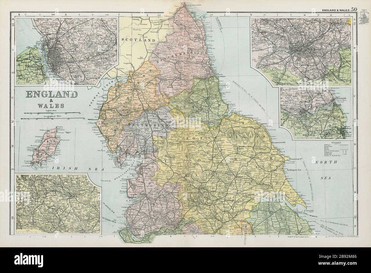 North manchester map hi-res stock photography and images - Alamy