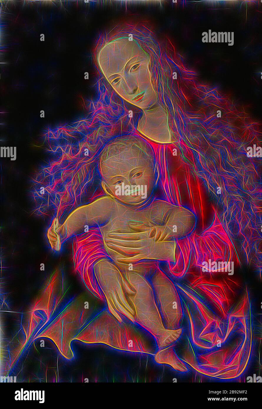 Madonna and Child, 1529, oil on linden wood, 84 x 58 cm, inscribed and ...