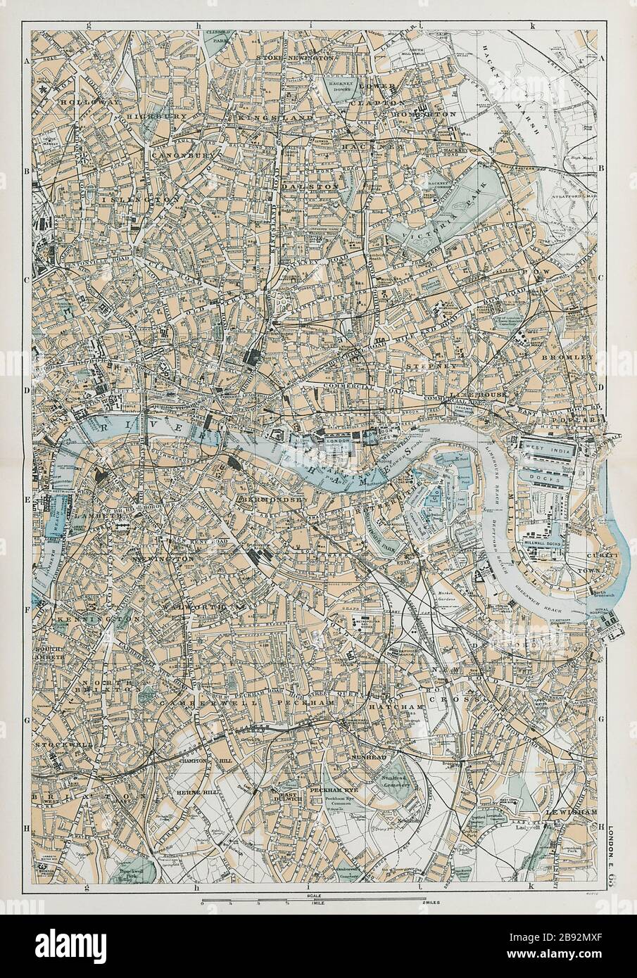 City of london map 1900 hi-res stock photography and images - Alamy