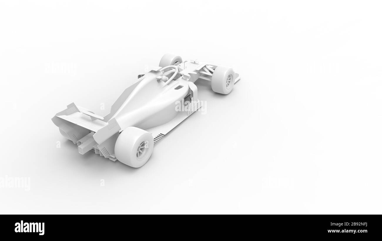 3D rendering of a race car aerodynamic high speed vehicle model Stock ...