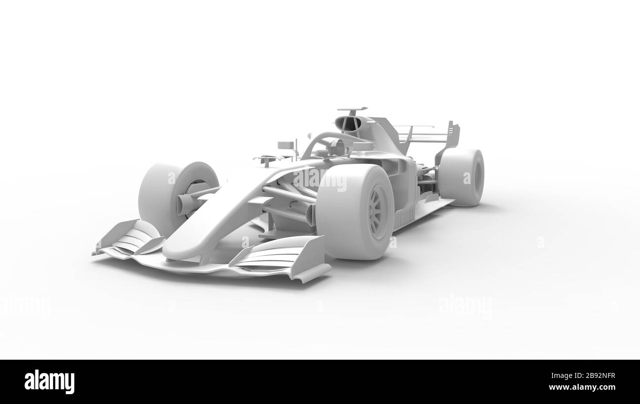 3D rendering of a race car aerodynamic high speed vehicle model Stock ...