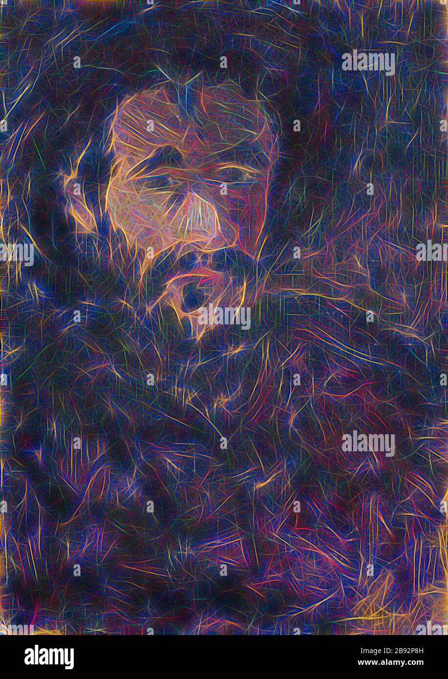 Self-portrait, oil on cardboard, 34 x 24 cm, Ernst Schiess, Basel 1872 ...