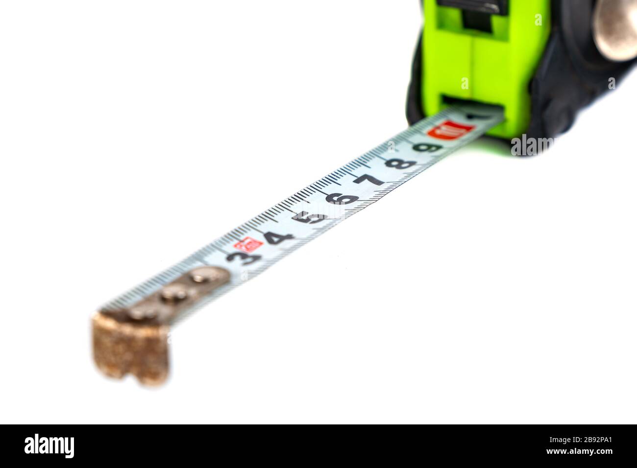 Measuring tape, meter isolated on white background Stock Photo - Alamy