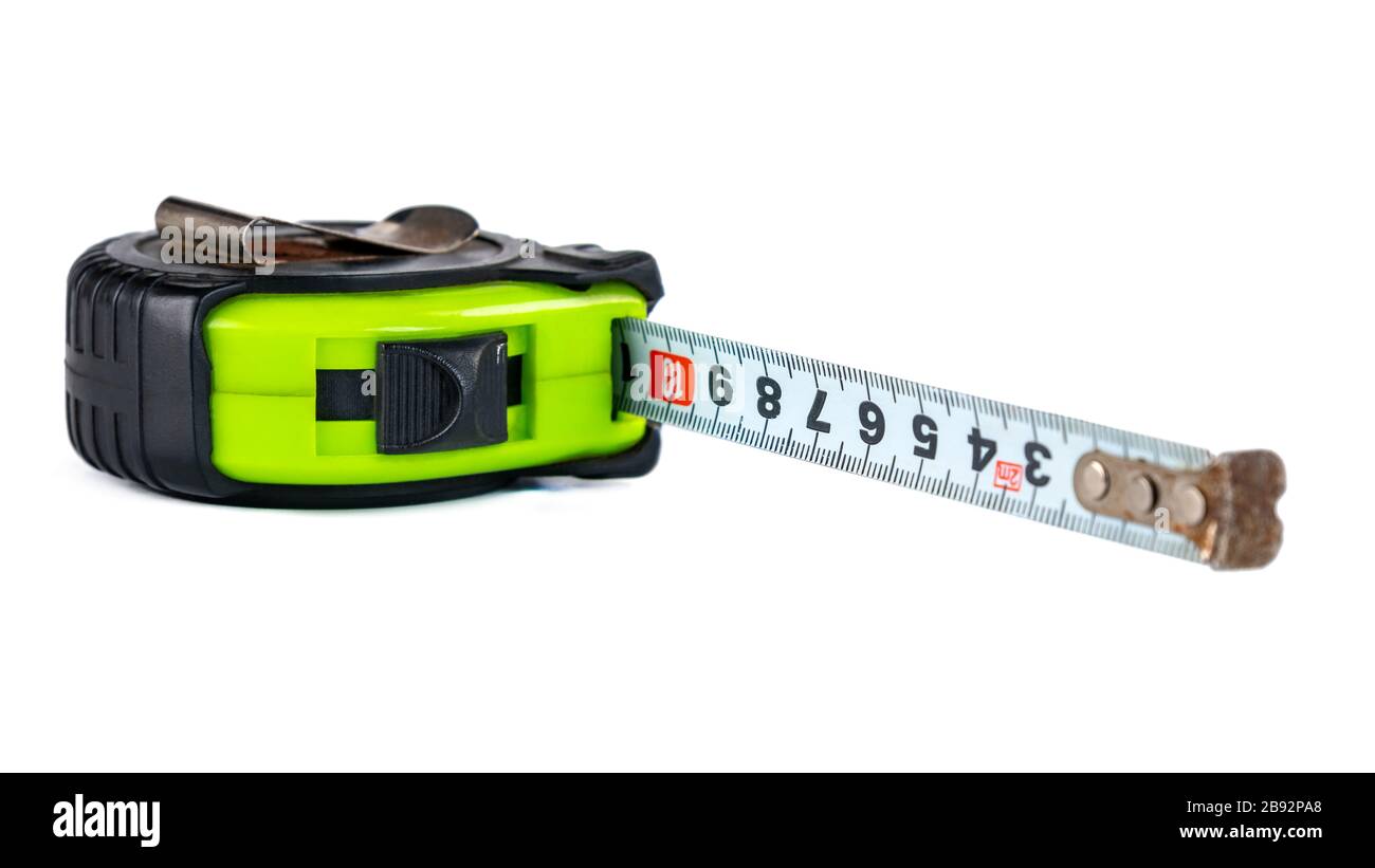 Measuring tape, meter isolated on white background Stock Photo - Alamy