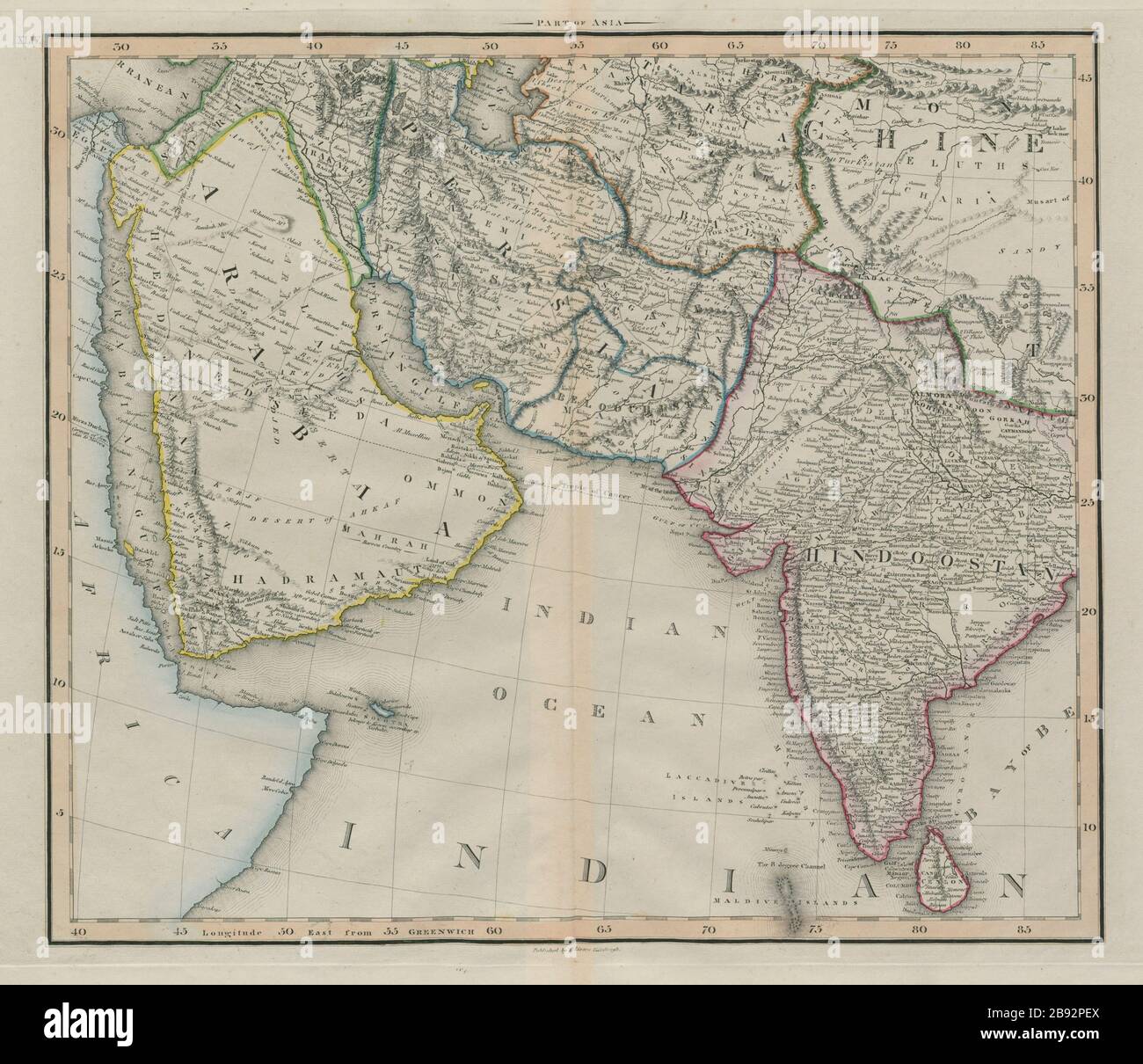 Map hindustan hindustan india hi-res stock photography and images - Alamy