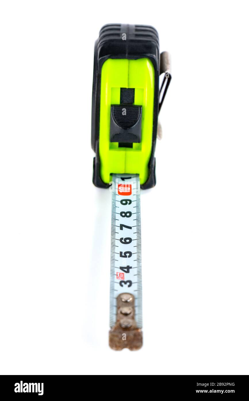 Measuring tape, meter isolated on white background Stock Photo - Alamy