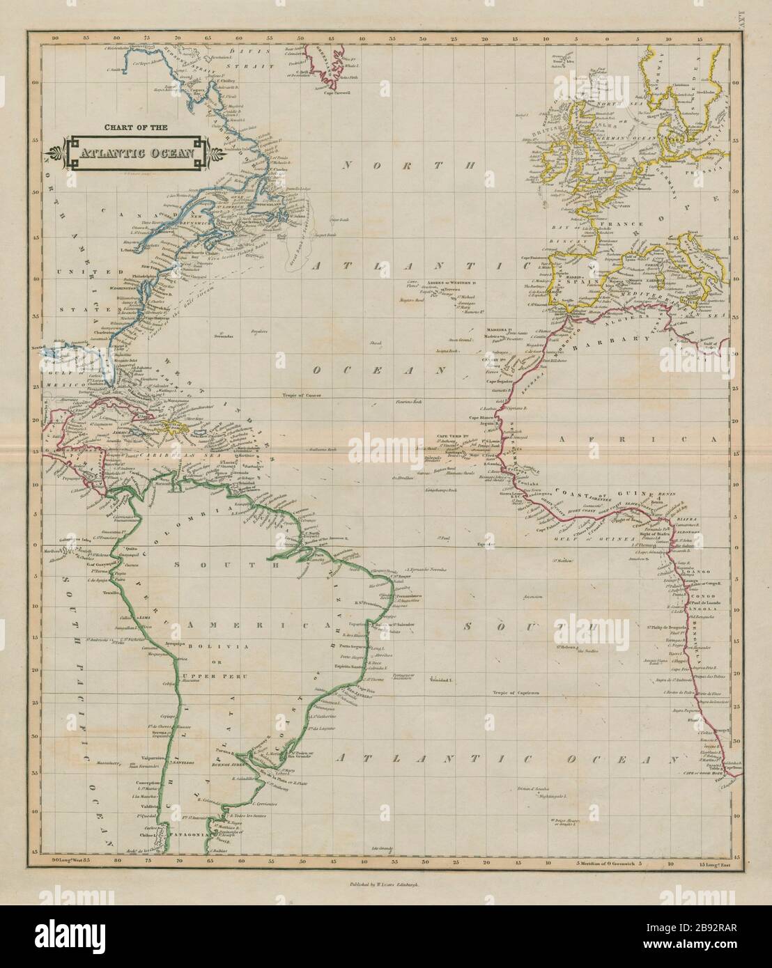 Atlantic Ocean Islands Map