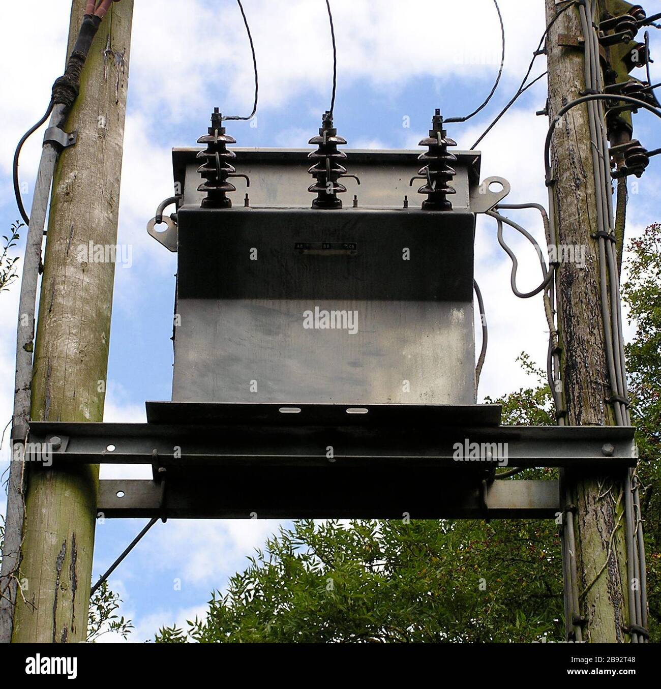 Three Phase Pole Mounted Transformer High Resolution Stock Photography ...