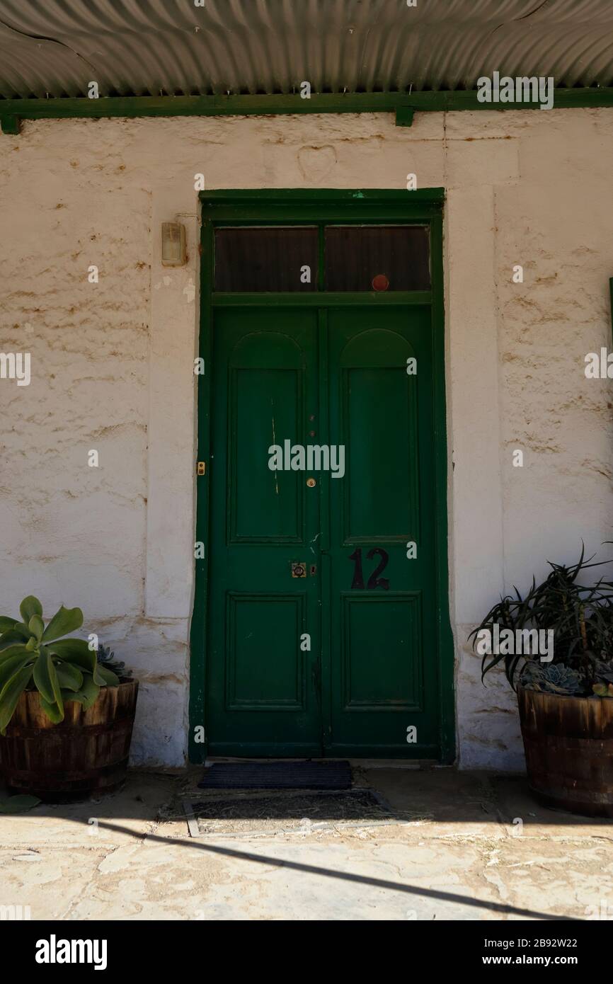 Quaint old buildings in the Karoo village of Sutherland, Northern Cape ...