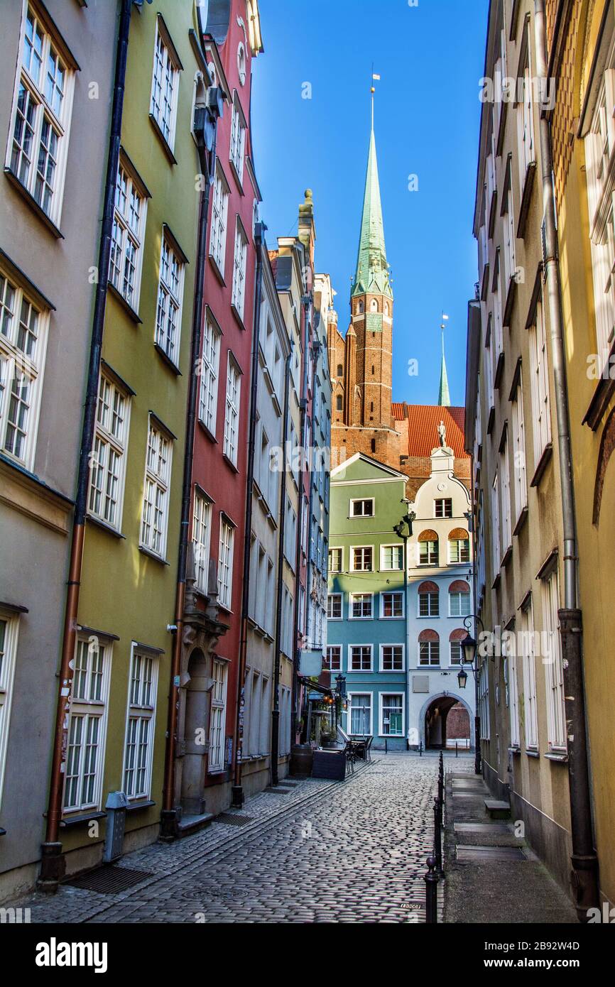 Old buildings of the city of Gdansk Stock Photo - Alamy