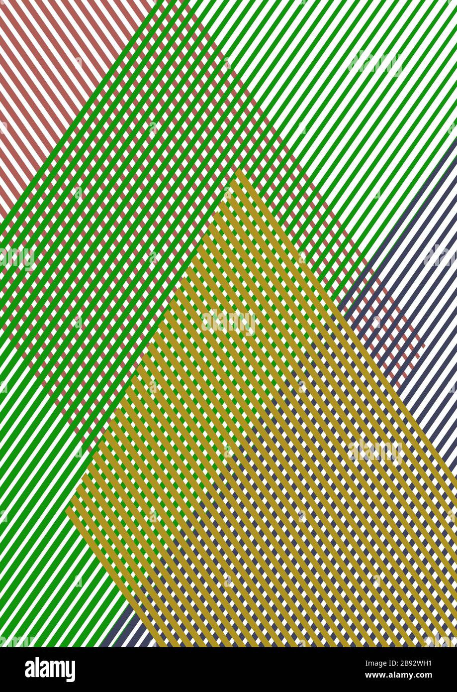 Template for the text intersection of colored stripes Stock Vector ...