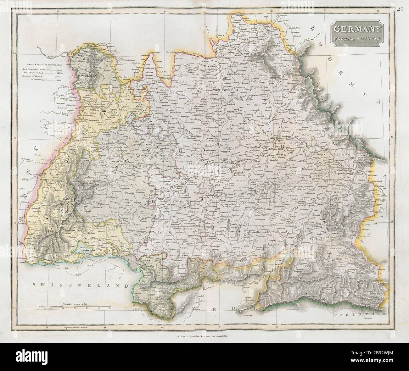"Germany, south of the Mayne" (Main). Bavaria Baden Voralberg. THOMSON ...