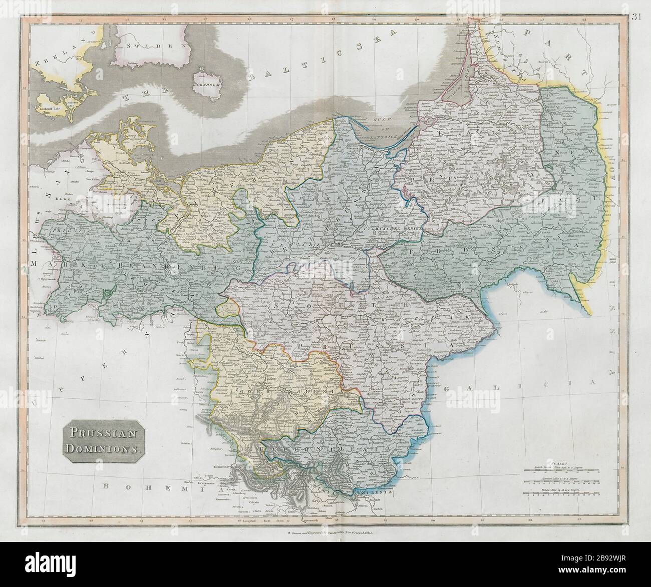 "Prussian dominions". Poland Brandenburg Silesia Pomerania. THOMSON ...