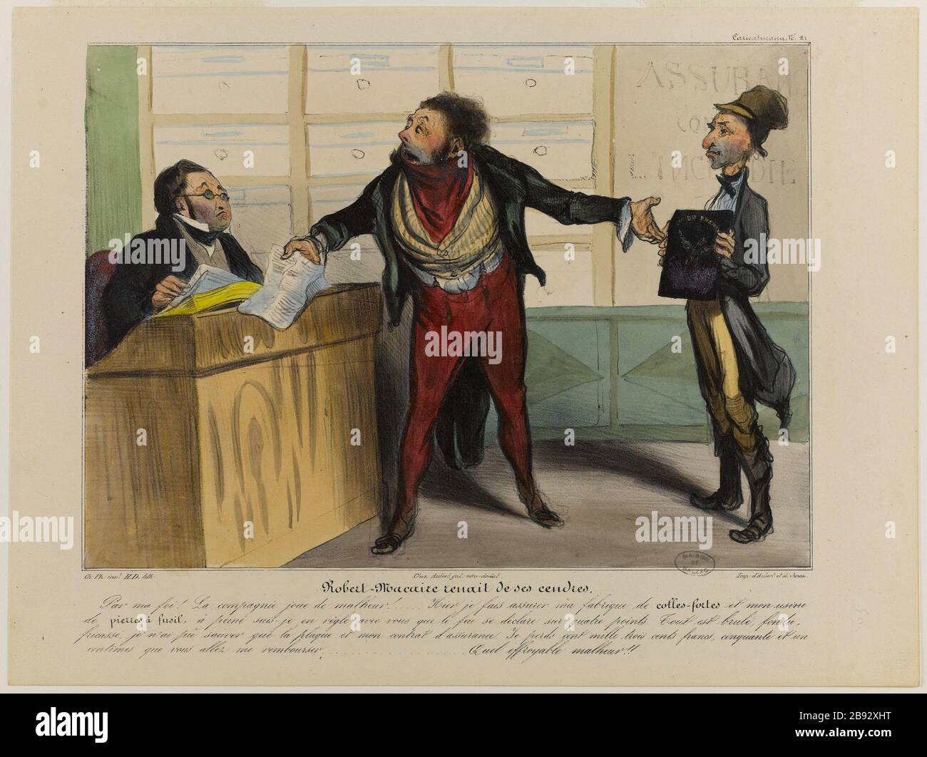 ROBERT MACAIRE RISING FROM THE ASHES Honoré Daumier (1808-1879 ...