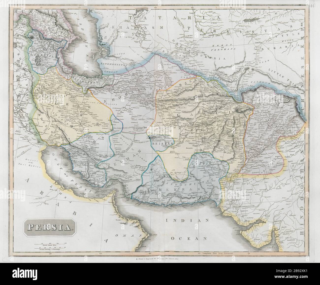 Persia Caucasus Central Asia. Shows Aboo Heyle (Abu Hail/Dubai) THOMSON ...