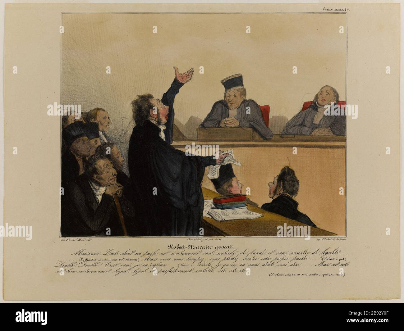 Daumier honore lawyer hi-res stock photography and images - Alamy