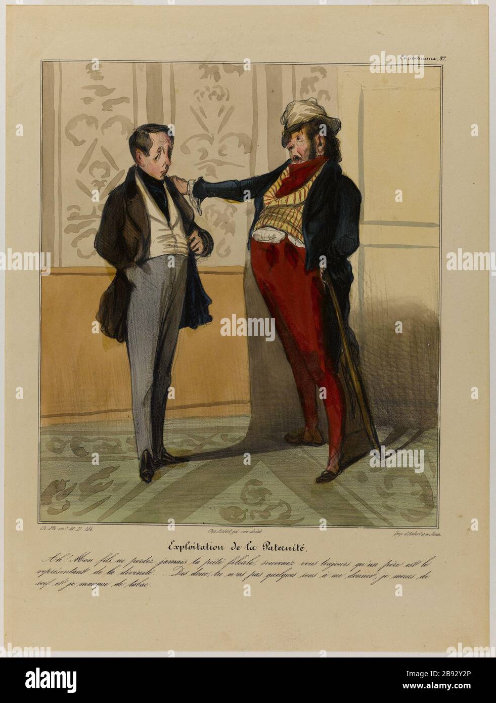 OPERATION OF PATERNITY Honoré Daumier (1808-1879). "Exploitation de la ...