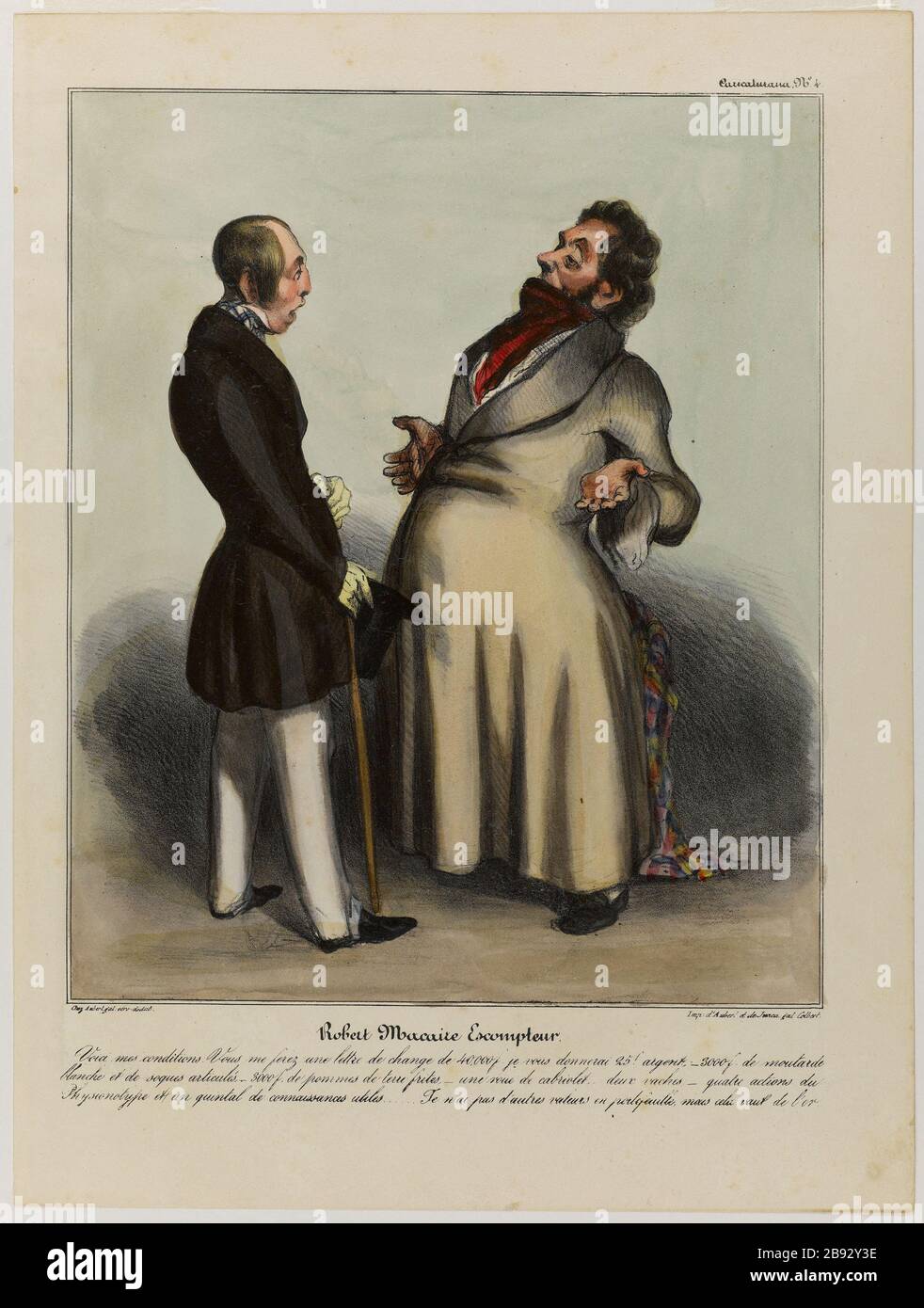 ROBERT MACAIRE DISCOUNTER Honoré Daumier (1808-1879). "Robert Macaire ...