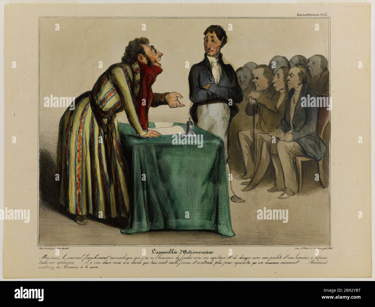 ASSEMBLY OF SHAREHOLDERS Honoré Daumier (1808-1879). "L'assemblée d ...