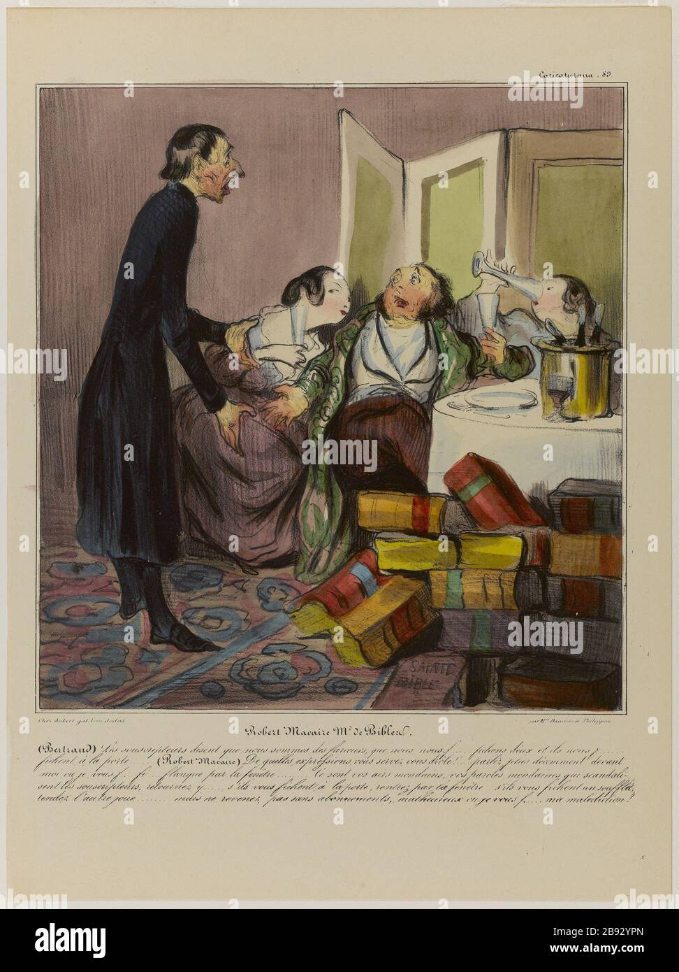 ROBERT M. MACAIRE OF BIBLES Honoré Daumier (1808-1879). "Robert Macaire ...