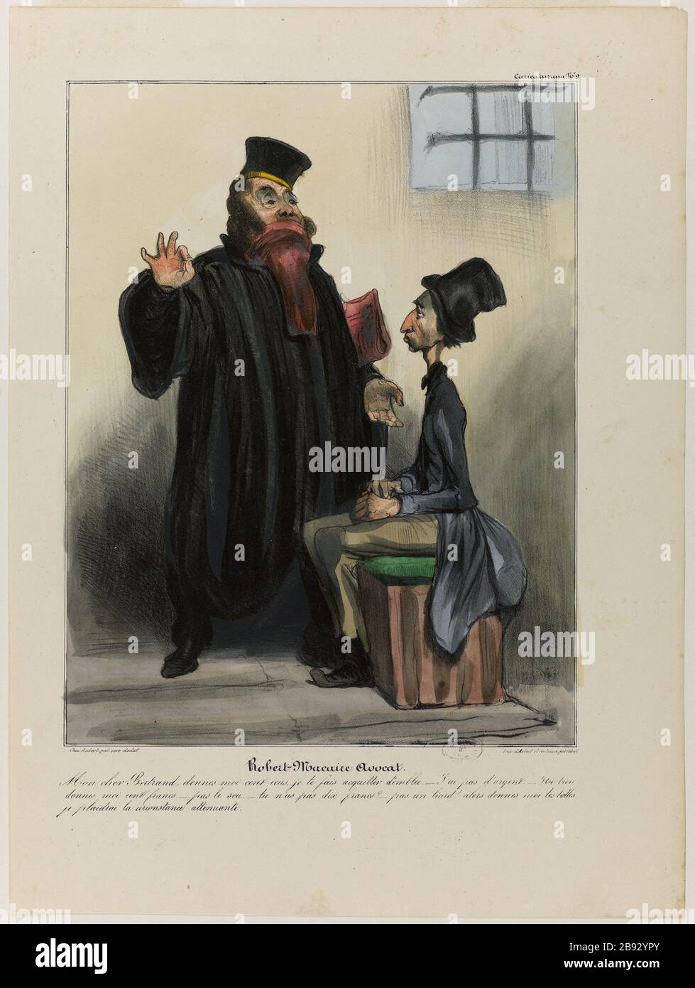 ROBERT MACAIRE LAWYER Honoré Daumier (1808-1879). "Robert Macaire ...