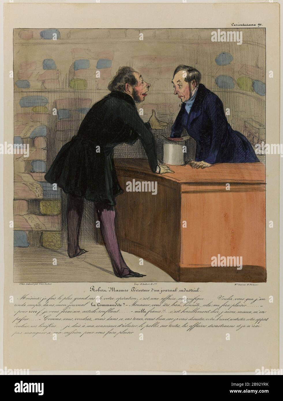 DIRECTOR ROBERT MACAIRE NEWSPAPER INDUSTRY Honoré Daumier (1808-1879 ...
