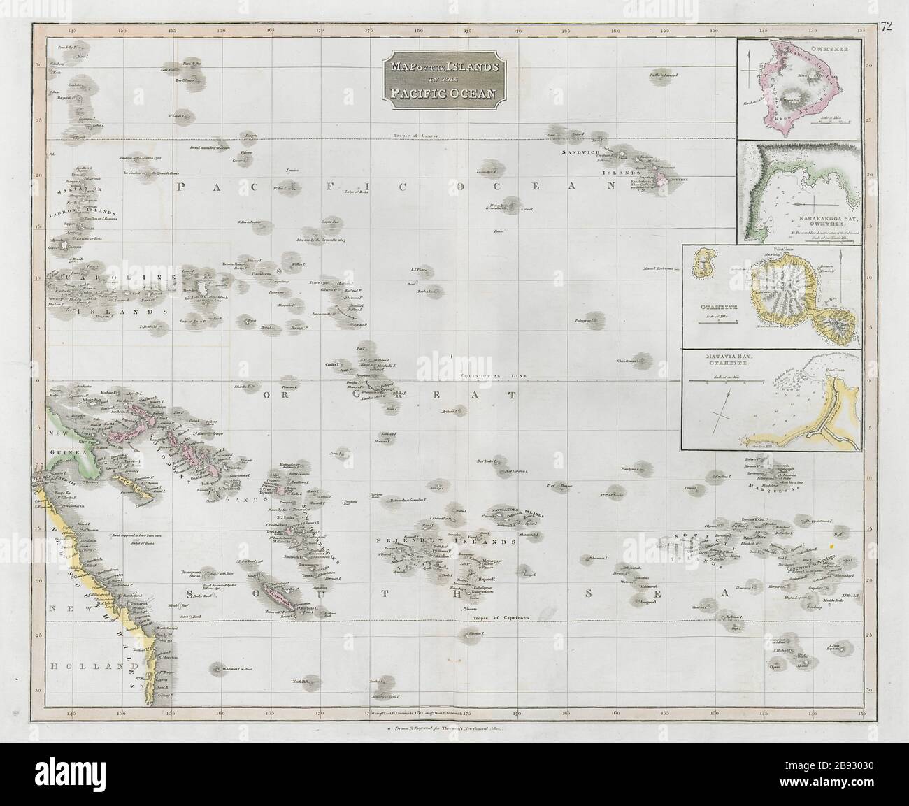 Islands in the Pacific Ocean. Hawaii. Phantom Jardines islands. THOMSON ...