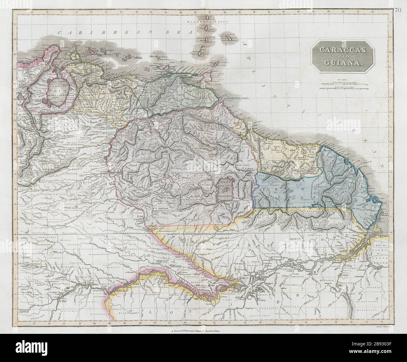 Caraccas & Guiana. French, Dutch & Spanish Guyana. Venezuela. THOMSON ...