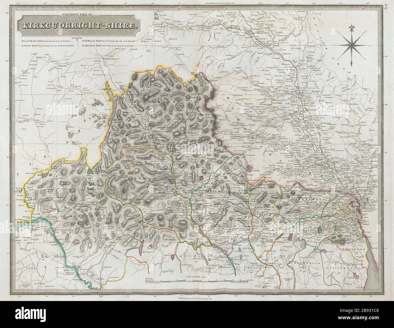 Kirkcudbrightshire north. Dumfries Shawhead Sanquhar Thornhill. THOMSON ...