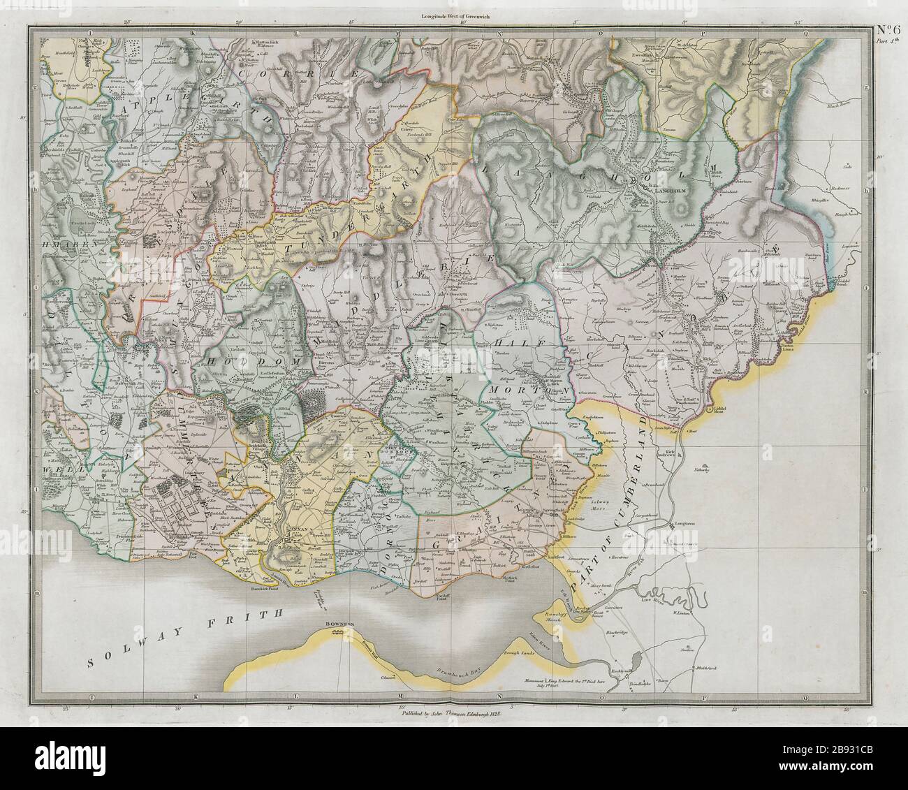 Map of lockerbie hi-res stock photography and images - Alamy